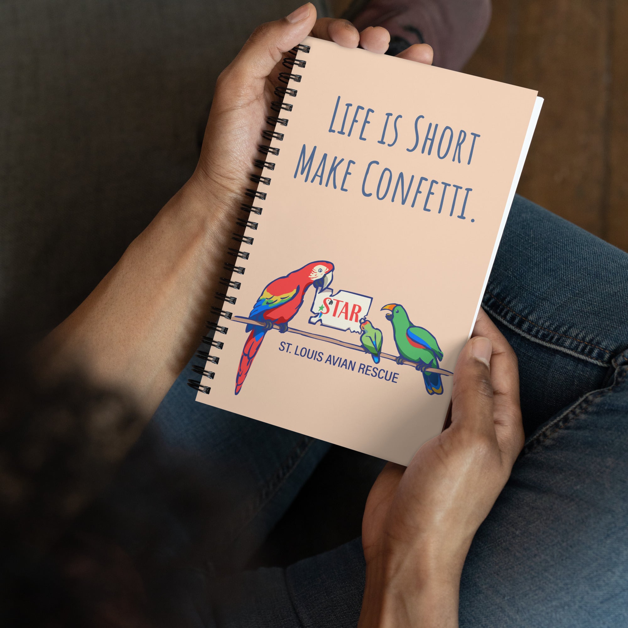 Kat Bird Bookshop - Confetti - Spiral notebook – STAR